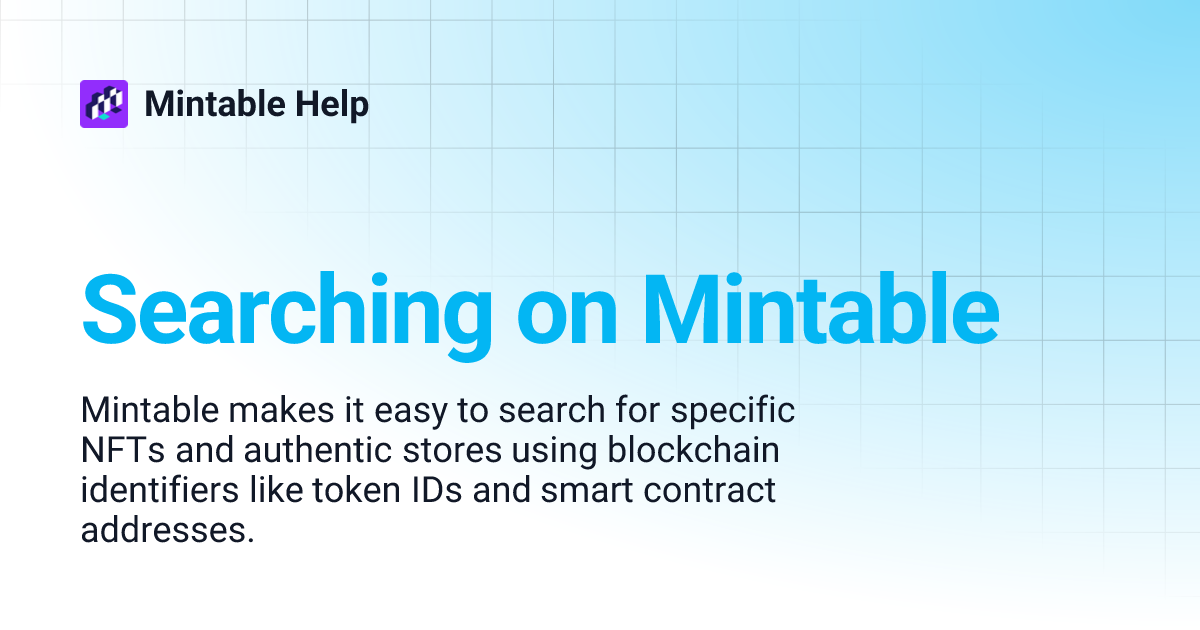 Searching on Mintable | Mintable Help